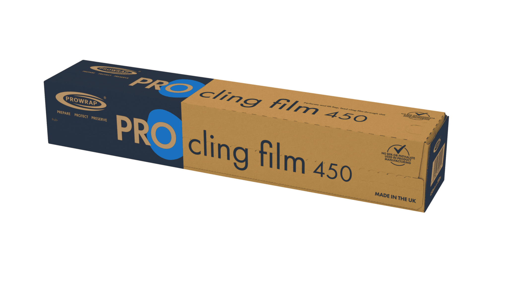 Prowrap 450mm x 300m Professional Catering Cling Film Cutterbox